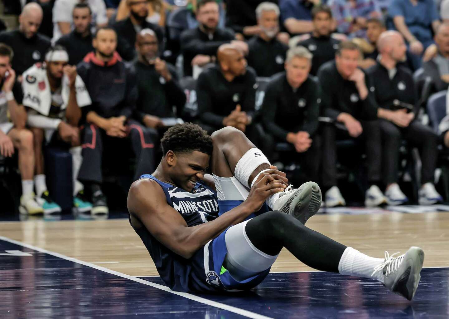Timberwolves’ Anthony Edwards returns in Game 2 after ankle injury