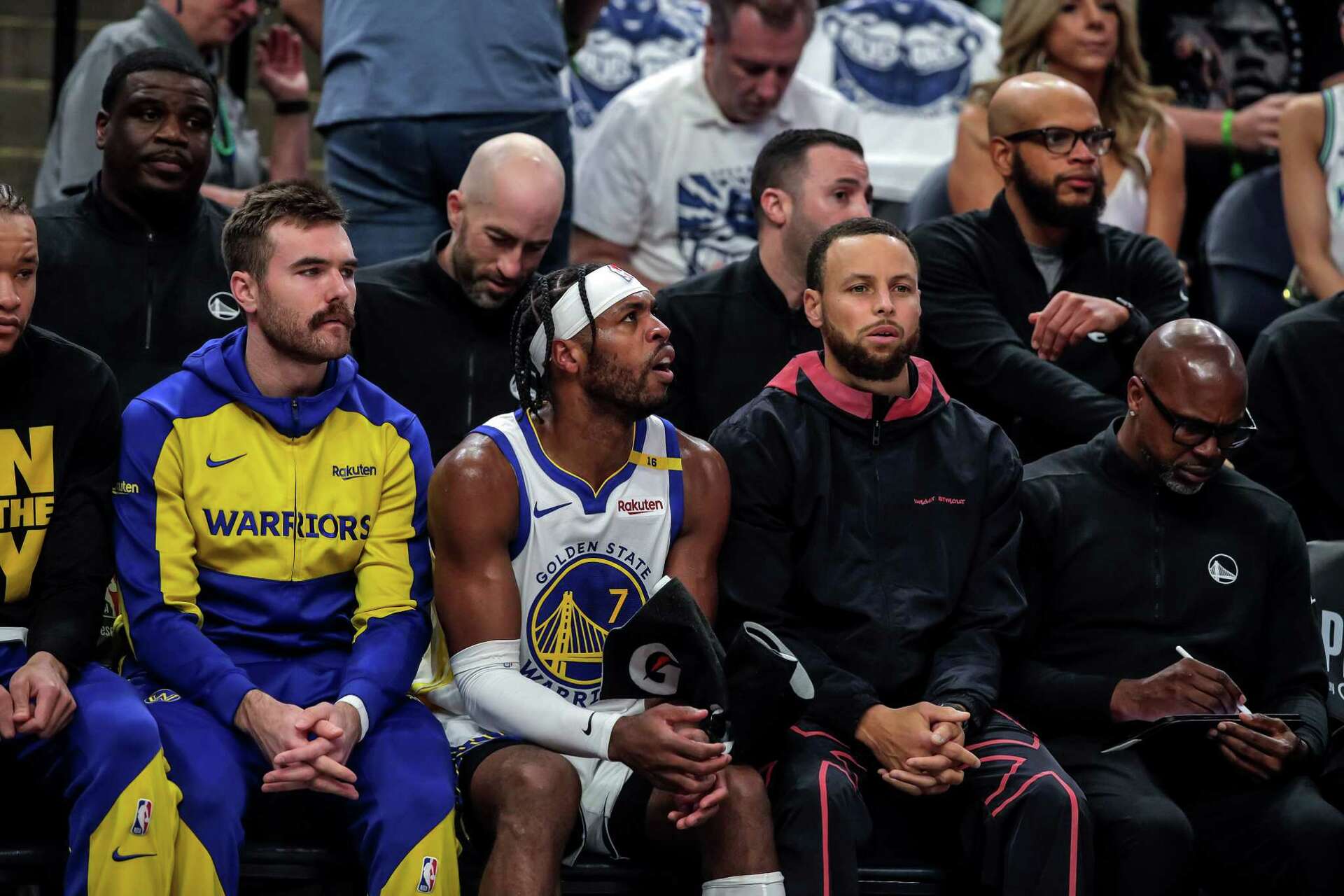 Warriors’ Steph Curry everywhere for Game 2, just not where he wanted