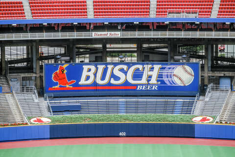 Busch Stadium II, home of the St. Louis Cardinals, opened May 12, 1966