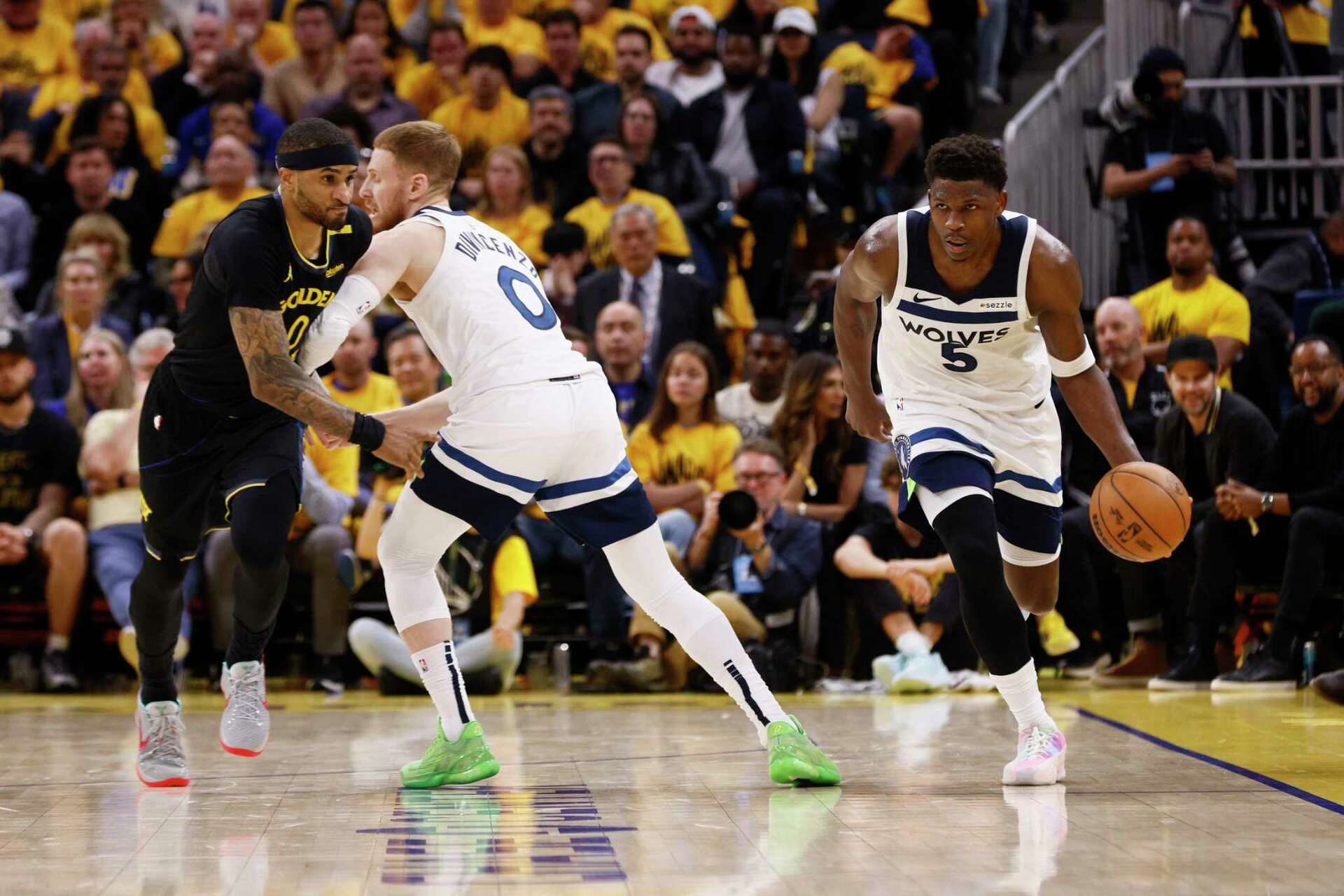 Warriors flattened by T’wolves in second half, on brink of elimination