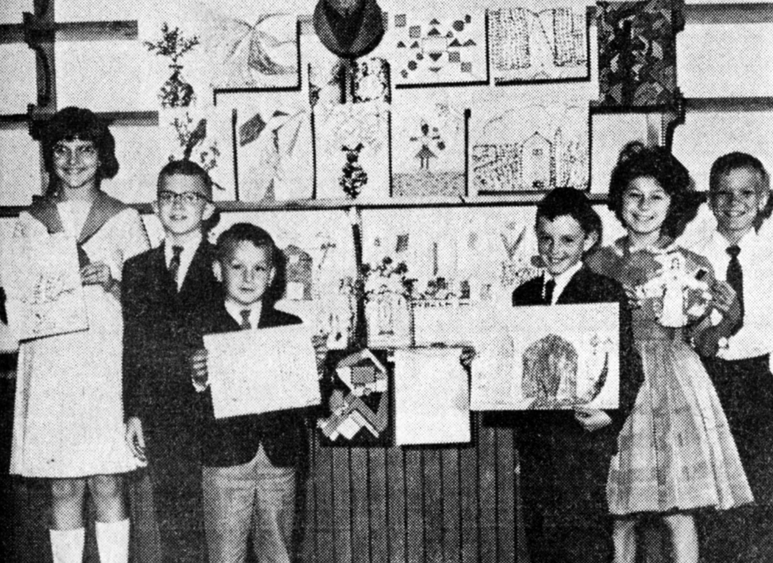Art on display at St. Joseph's School in 1965