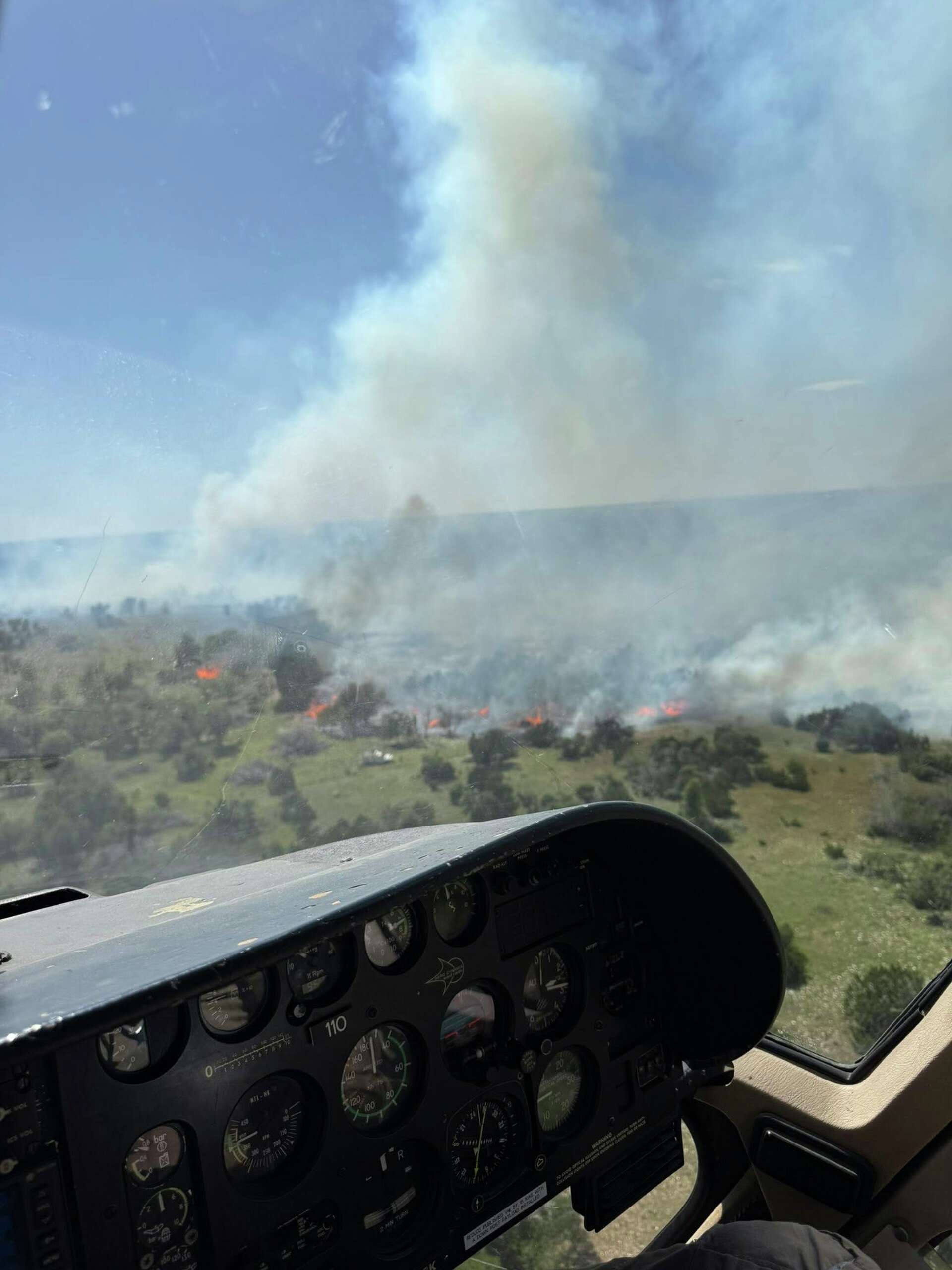 Fredericksburg grass fire continues to burn, 55% contained