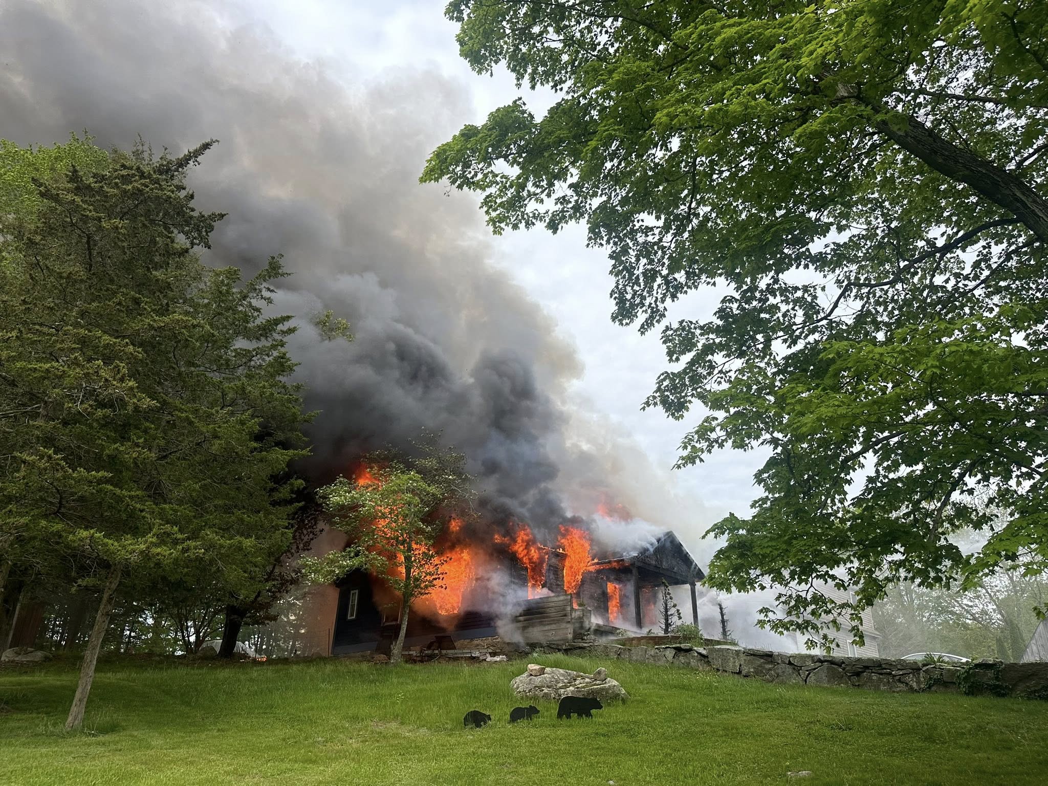 Ledyard home demolished in fire that killed pet, officials say
