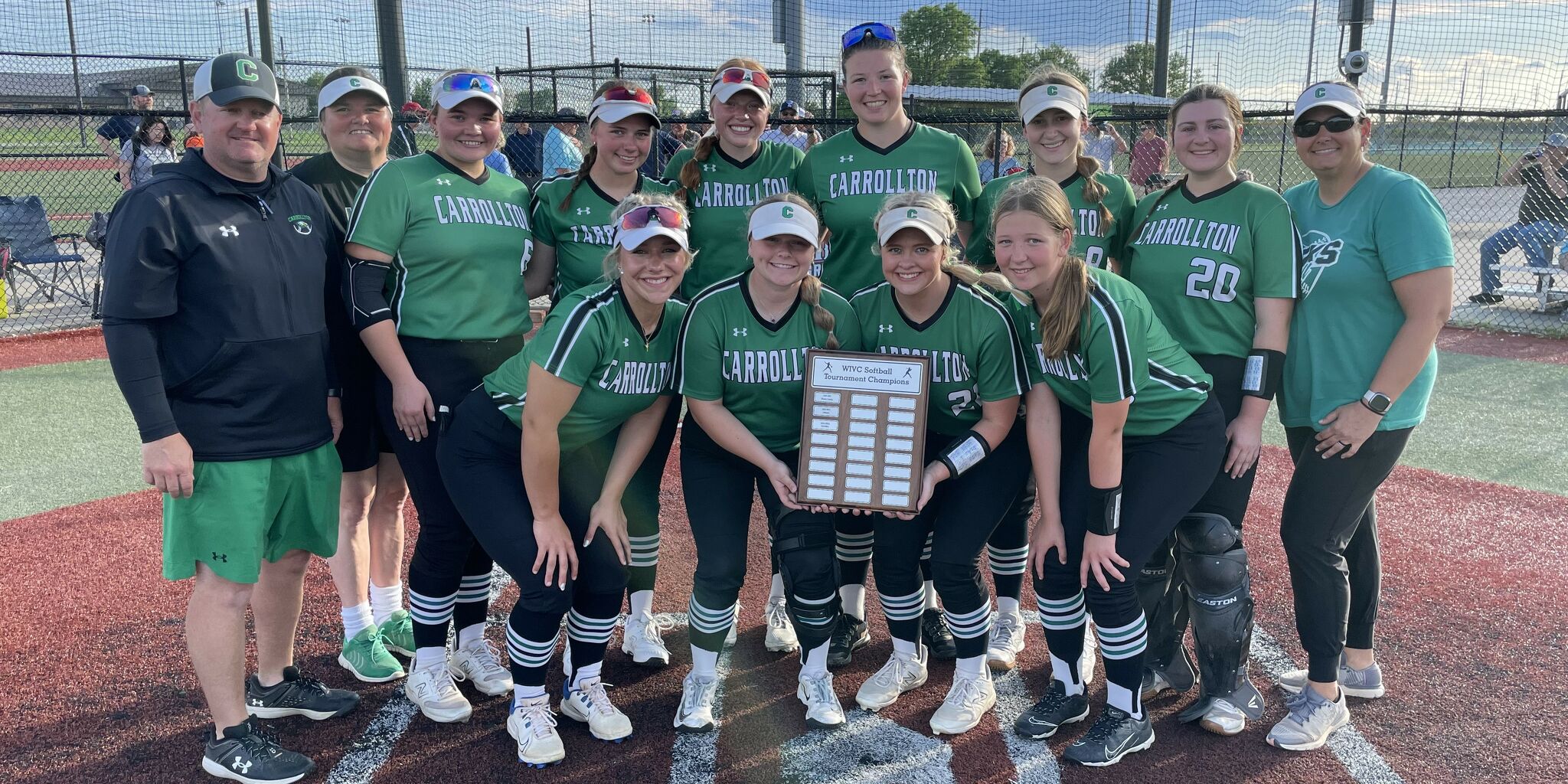 Carrollton softball wins WIVC title, stays unbeaten behind Flowers