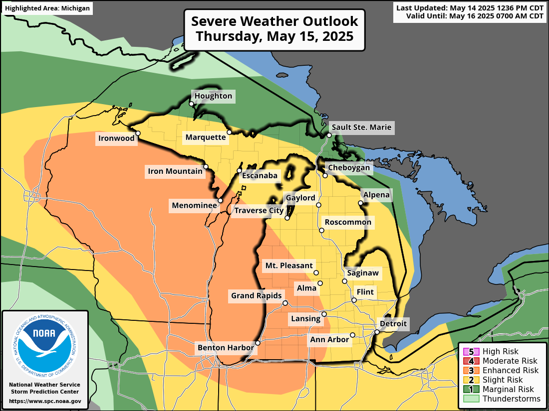 Michigan faces severe weather on Thursday, threats coming into focus
