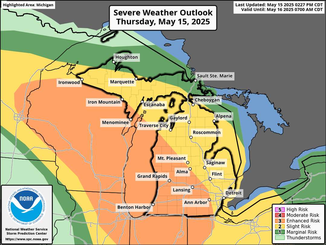 LIVE UPDATES: Michigan severe weather watches and warnings