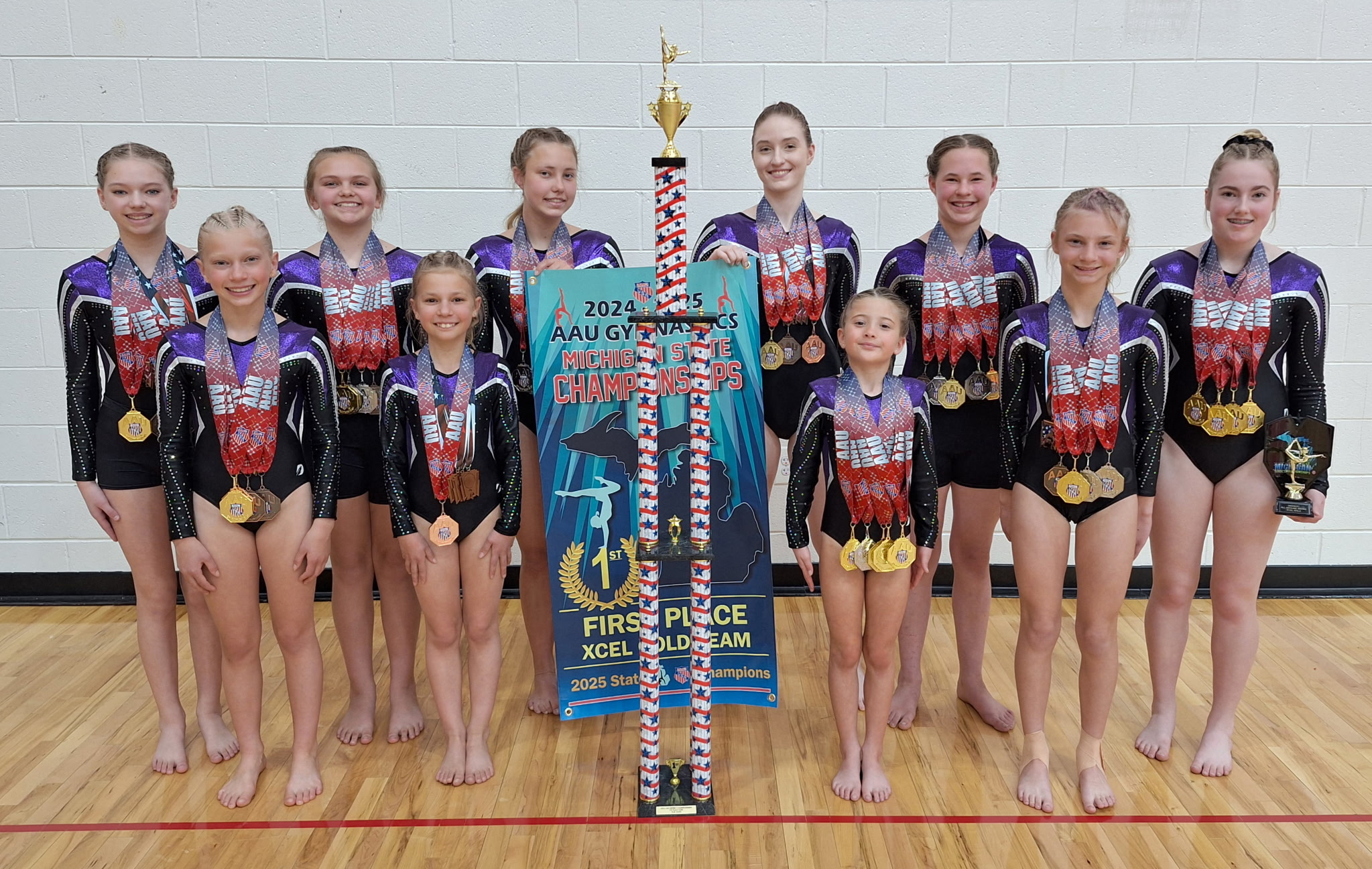 Flipstar gymnasts win Michigan state championship, break records