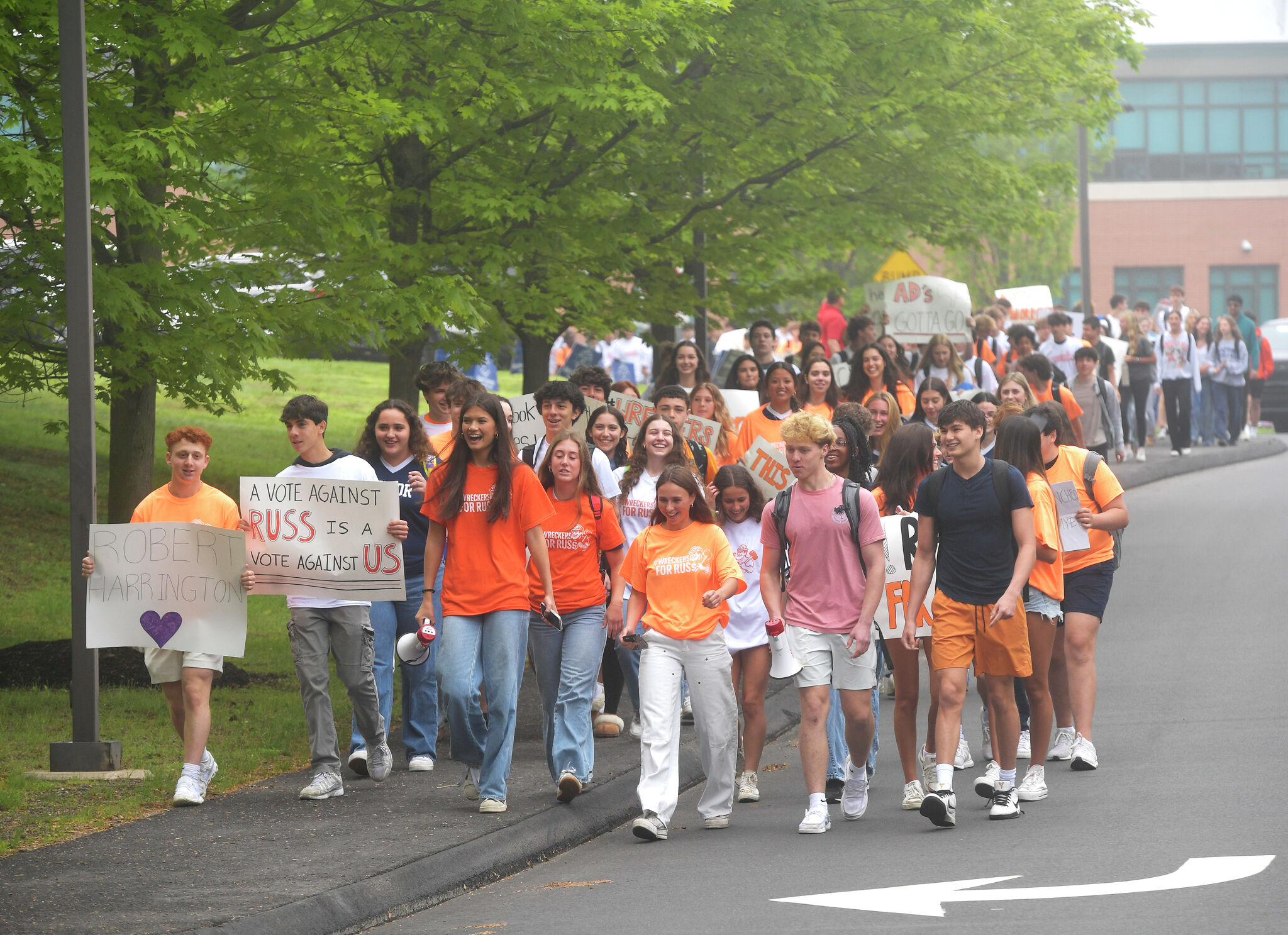 Westport students walk out to support ousted Staples High School coach