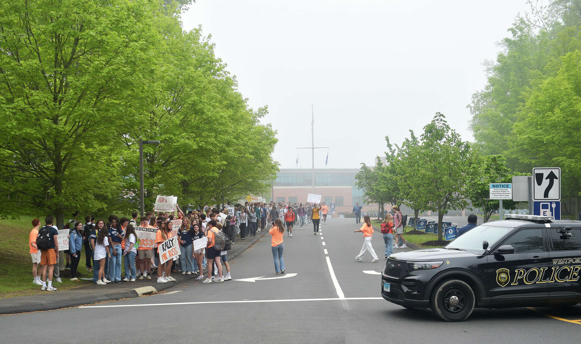 Westport students walk out to support ousted Staples High School coach