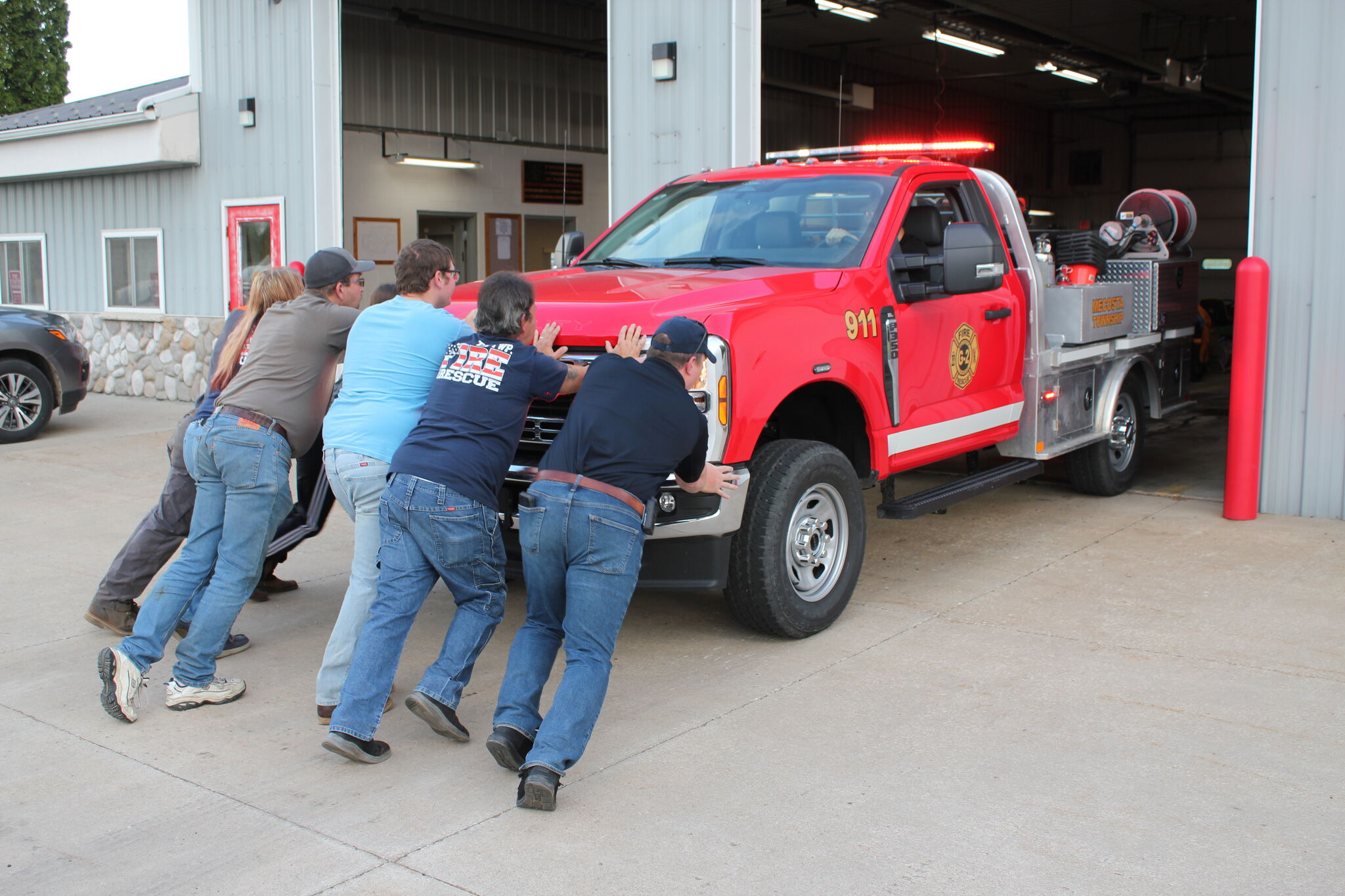 Mecosta Township Michigan inaugurates new grass fire truck
