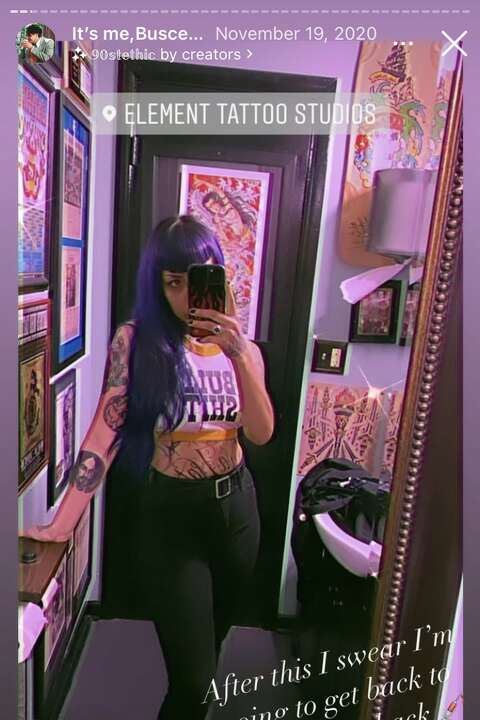 Neo-Nazi icon, Charles Manson tattoo on Ashley Pardo Instagram