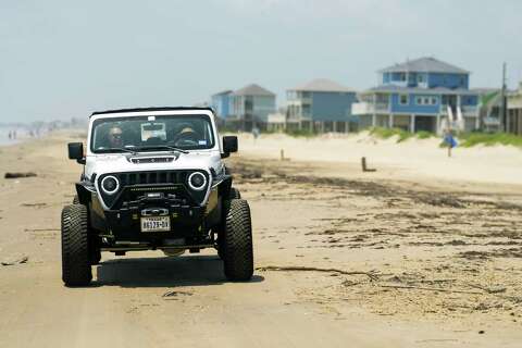 Jeep Weekend Galveston appears to be a bust on Saturday afternoon