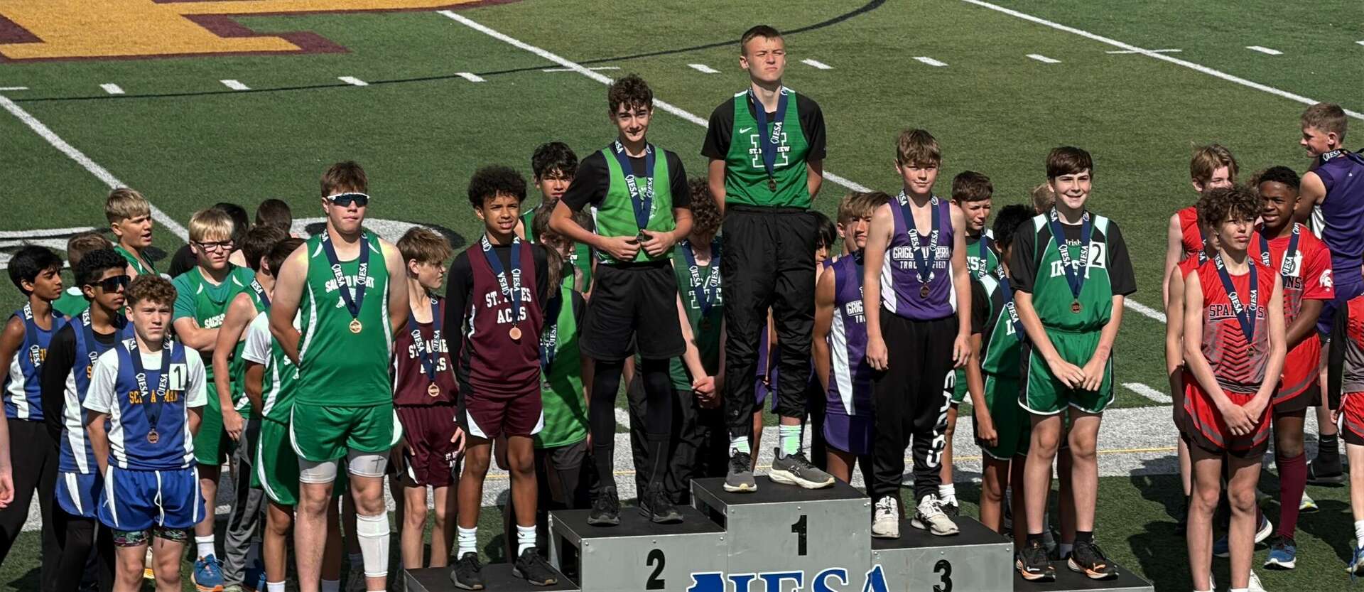 Our Saviour relay team wins silver medal at IESA state meet