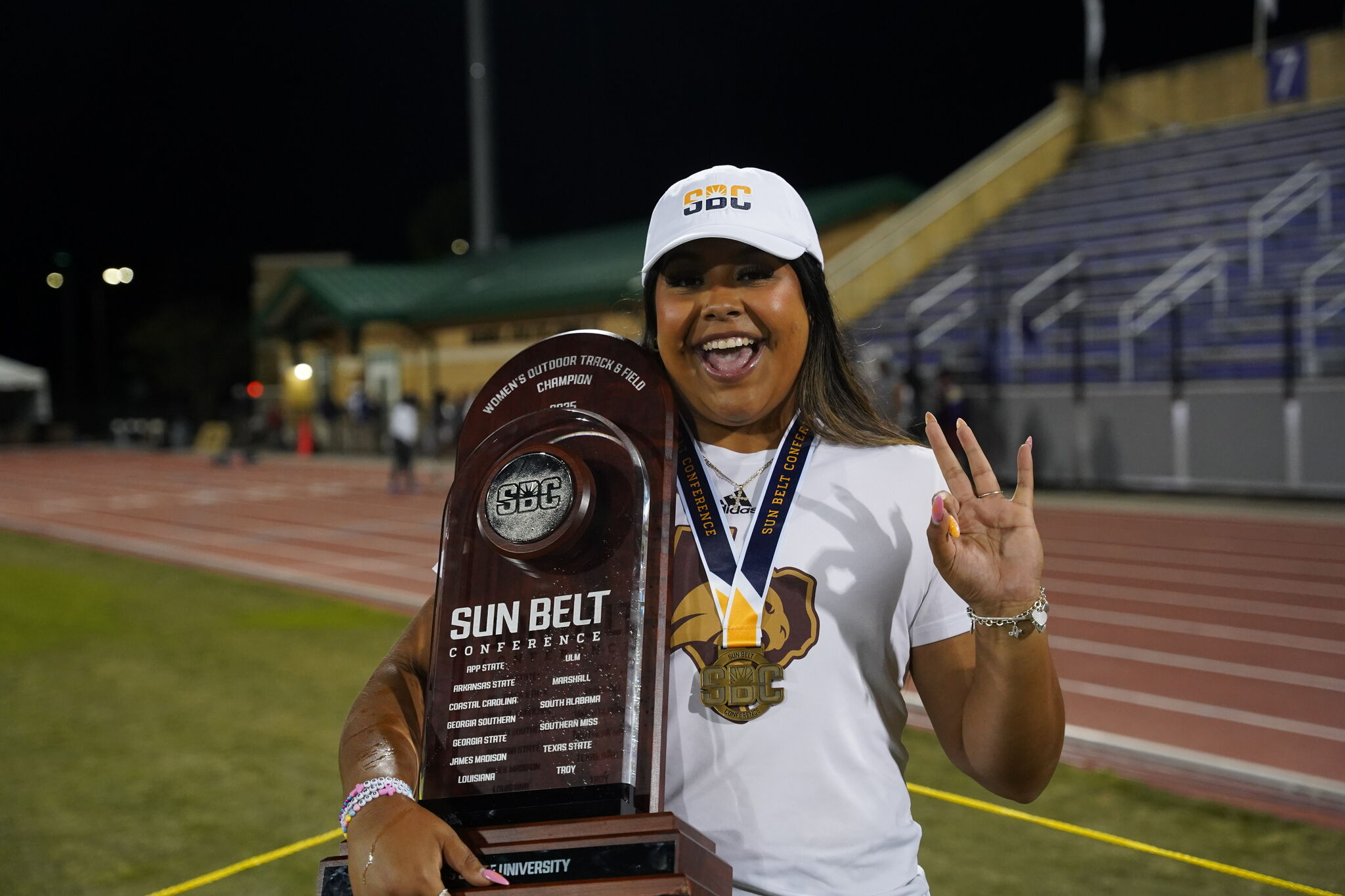 Martin grad, Texas State thrower Melanie Duron defends Sun Belt title