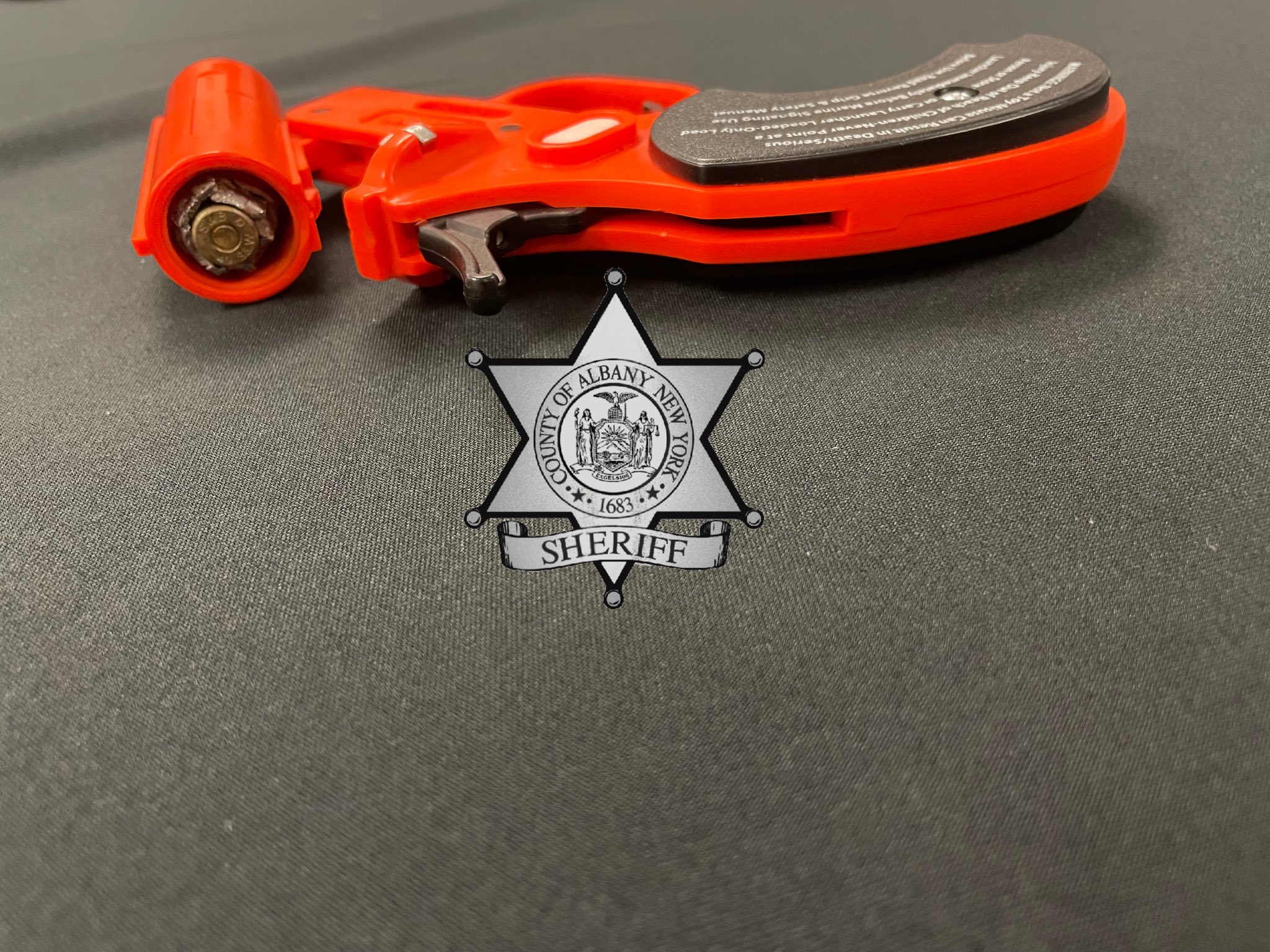 Sheriff: Albany man found with flare gun modified to fire bullets