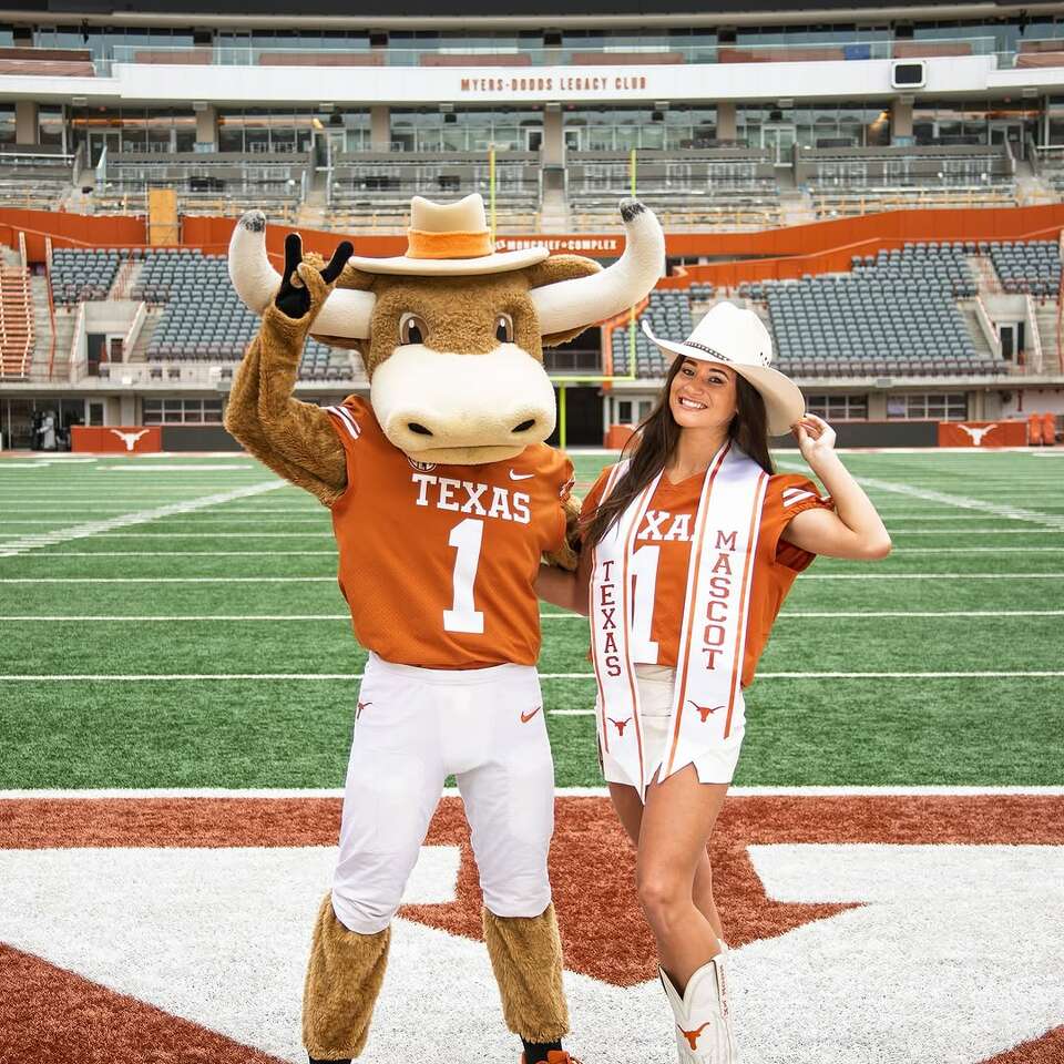 Longhorn unveils secret life as UT's viral mascot Hook 'Em