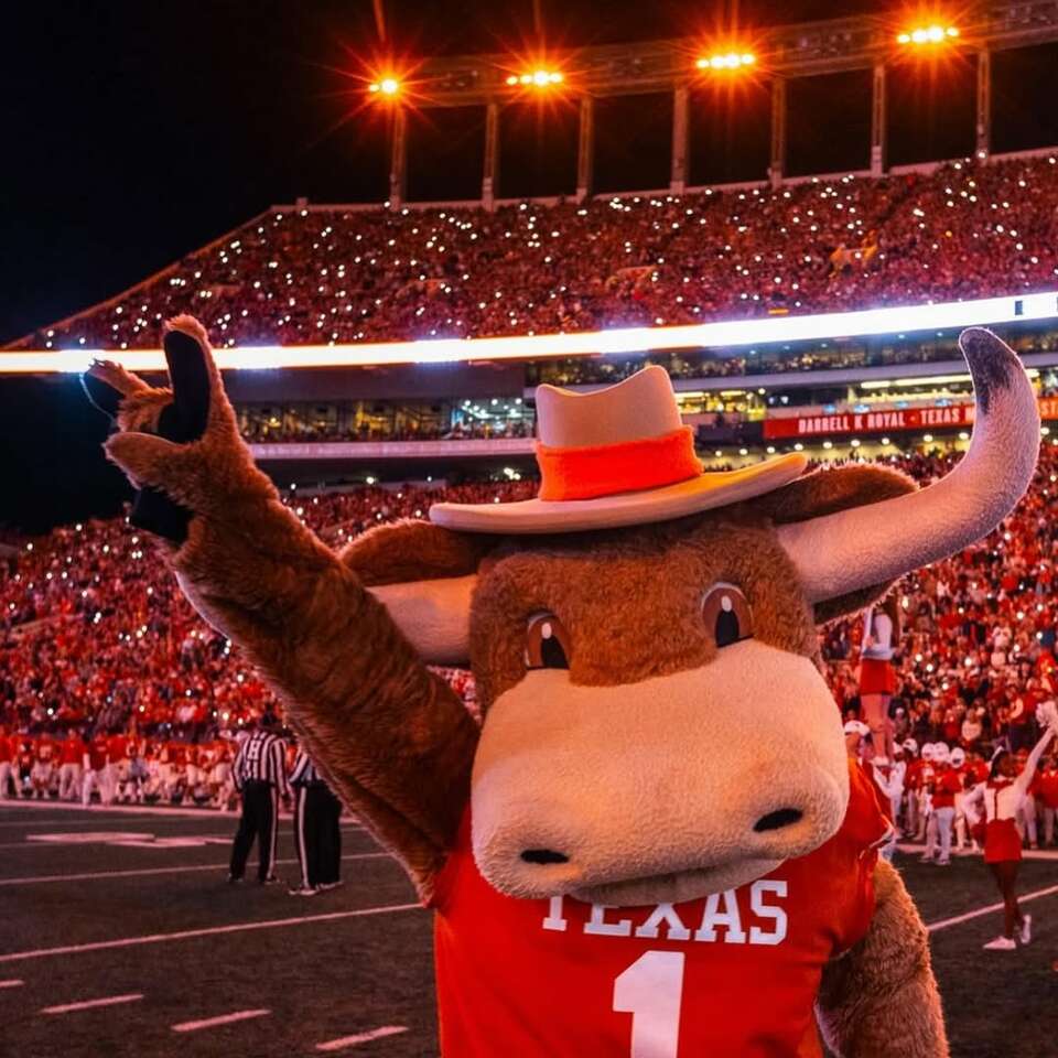 Longhorn unveils secret life as UT's viral mascot Hook 'Em