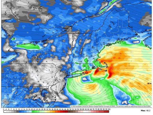 What is a nor'easter and how does it affect this week's forecast?