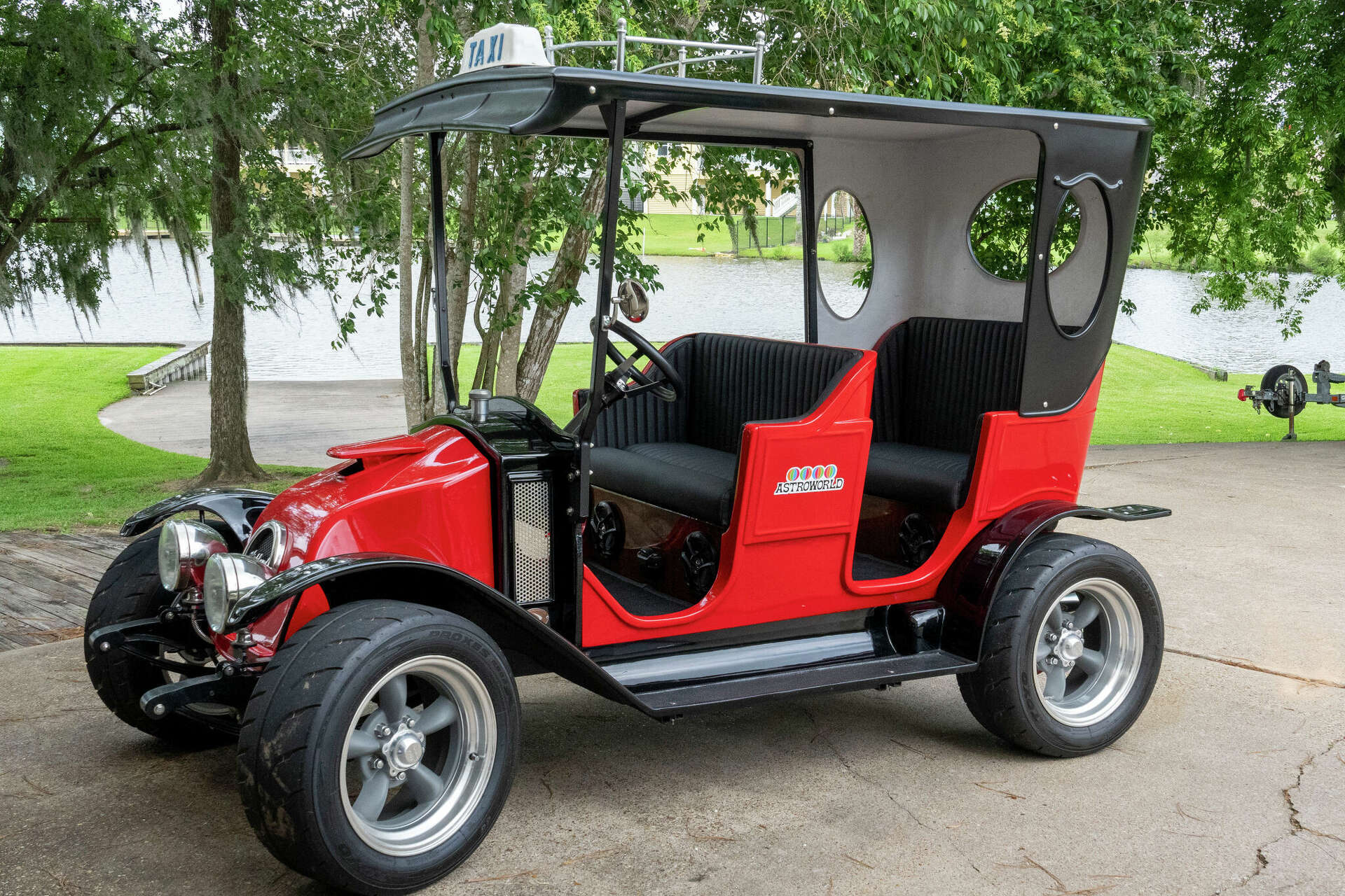 AstroWorld's antique taxis are back on the road — sort of