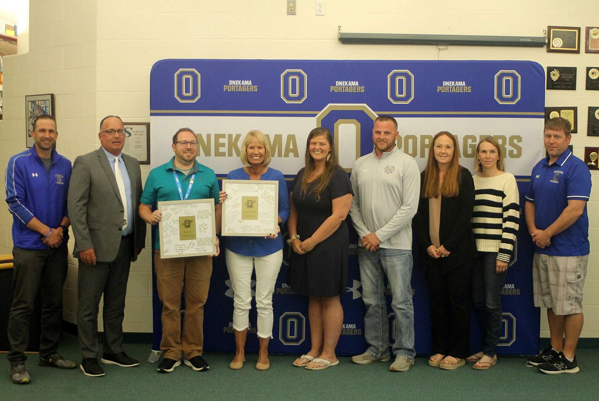 2 Onekama staff members honored at school board meeting