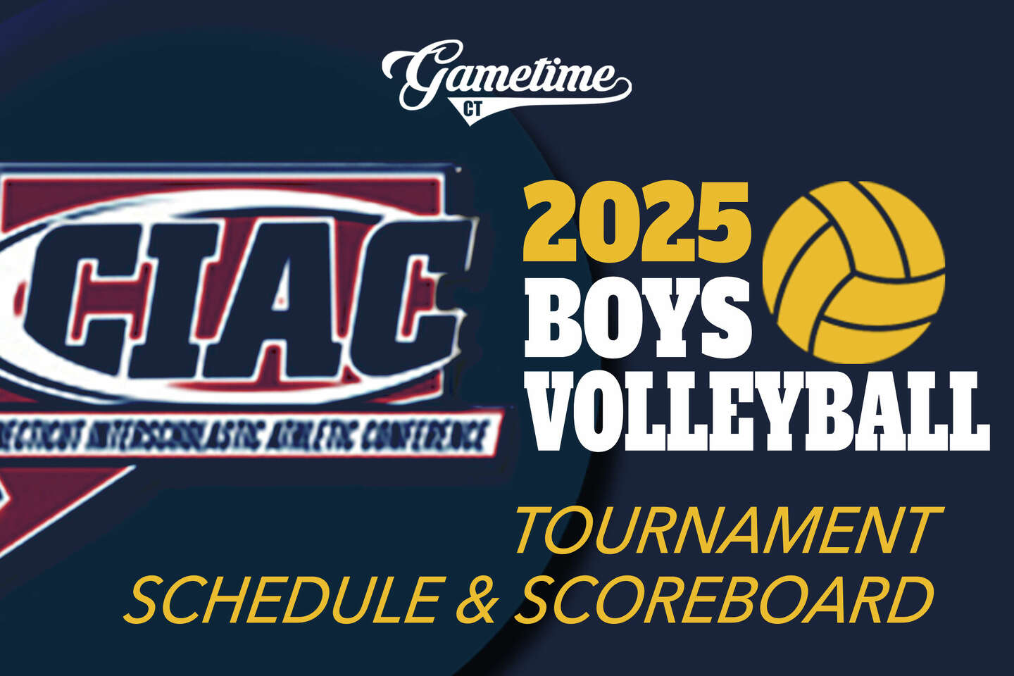 CIAC high school boys volleyball tournament scoreboard, schedule 2025