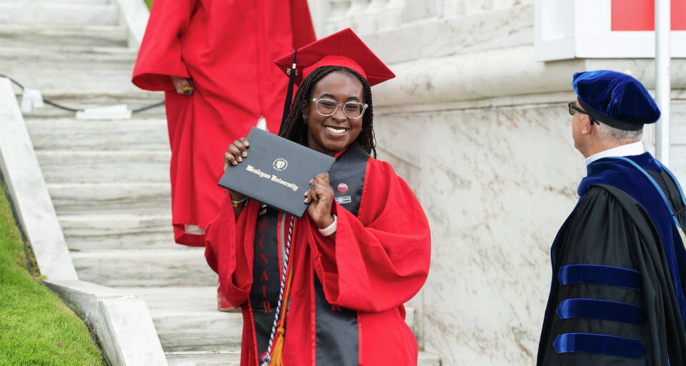 Photos: Wesleyan University's Class of 2025 graduates in Middletown