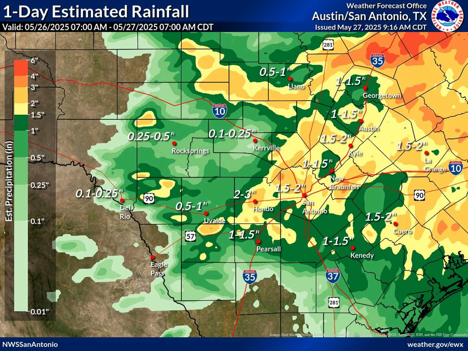 San Antonio’s most rain in over a year? Here’s how much fell.