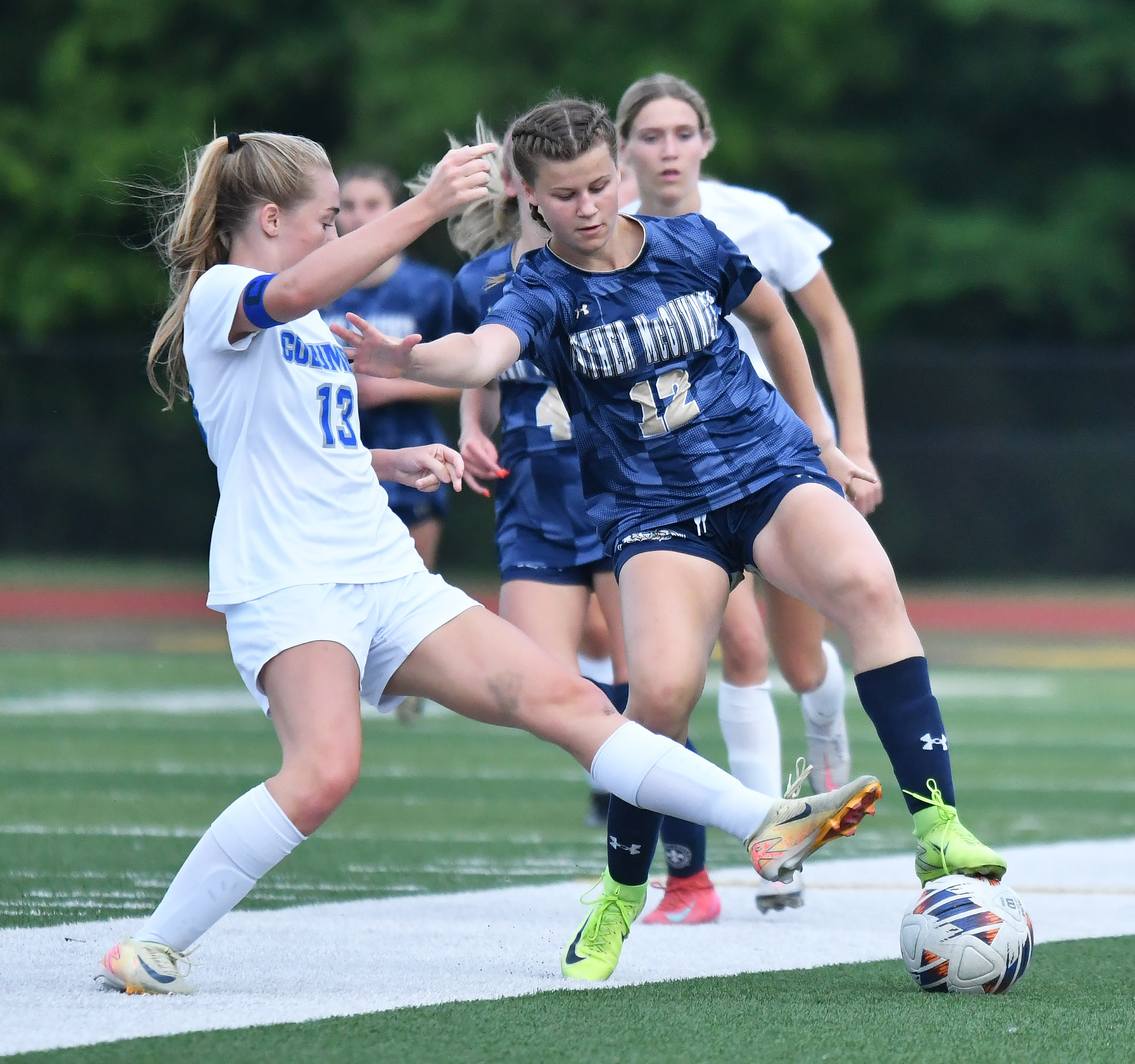 Father McGivney girls soccer takes on Columbia in sectional title game
