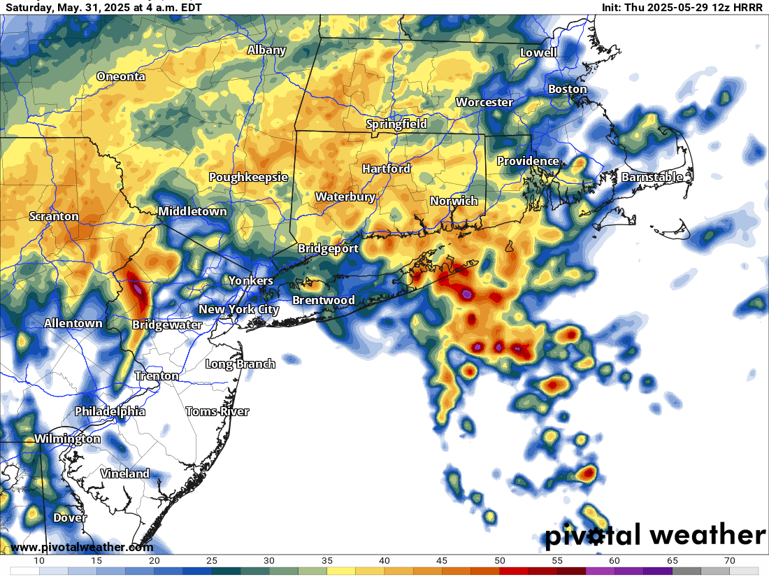 Heavy rain could lead to flooding in CT. Here's how much is expected.