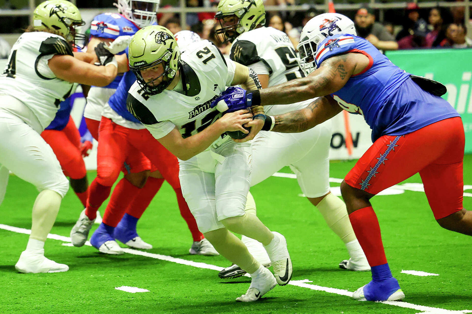 Football lifers chase gridiron dreams indoors with Bay Area Panthers
