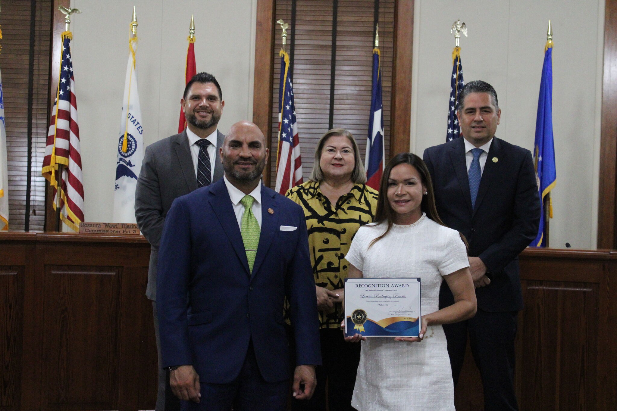 Webb County honors Lorena Rodriguez for food bank, community service