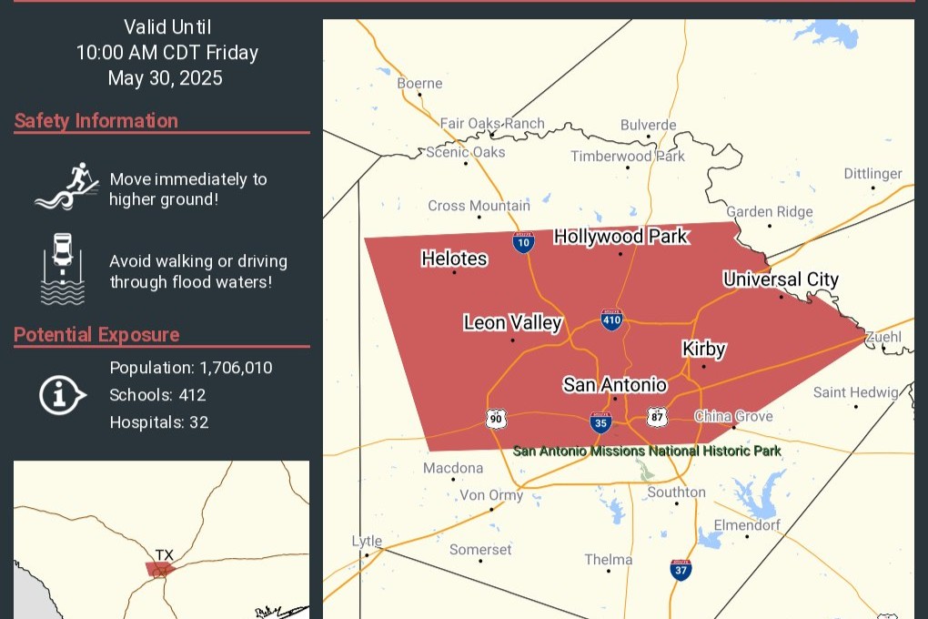 San Antonio under flash flood warning. Here's what we know.