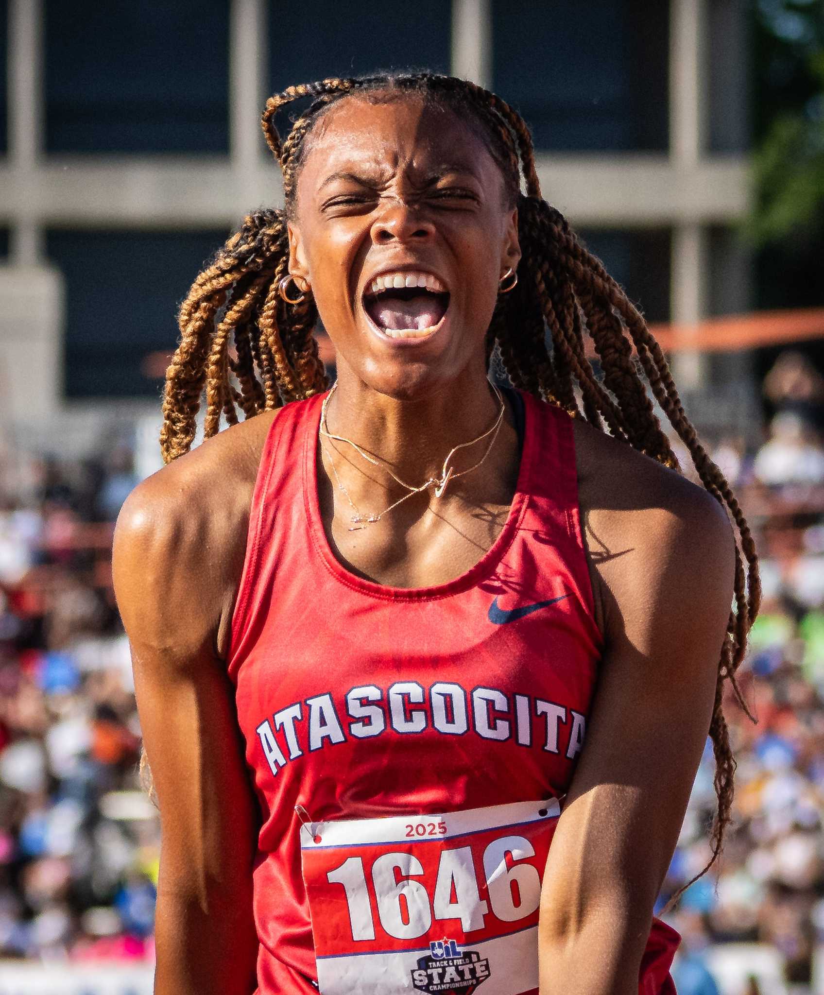 Athletes compete at the Texas UIL State Track and Field meet on Saturday