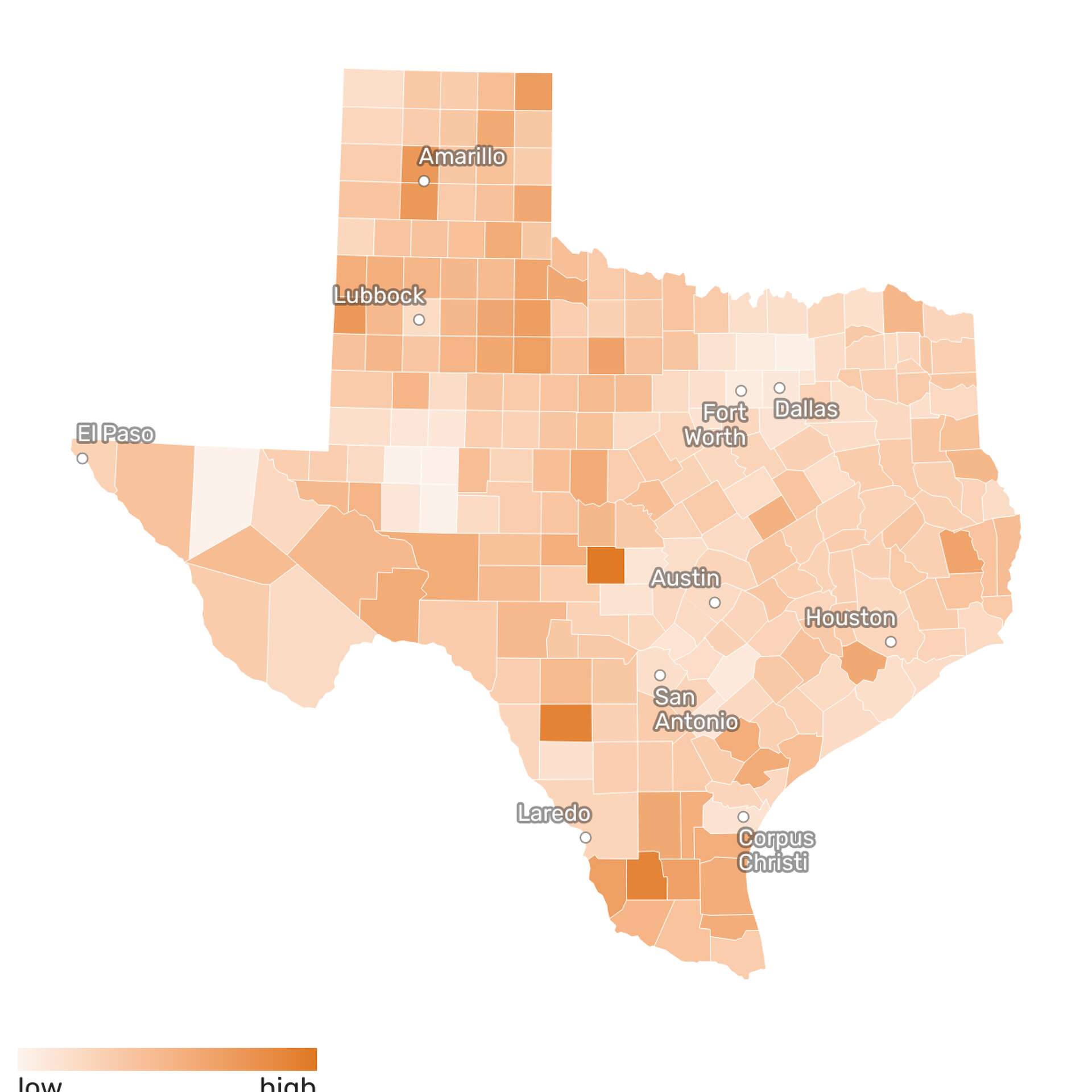 Map: See how Harris County's tax rate compares to other Texas counties