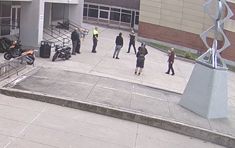 Video shows angry man held at gunpoint outside New Britain High School