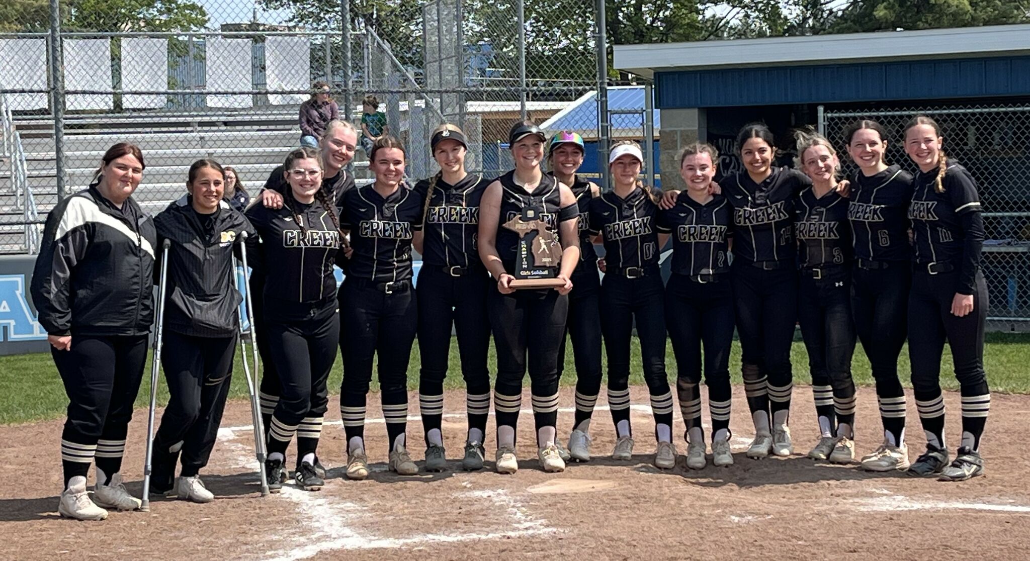Lancers win district title in softball