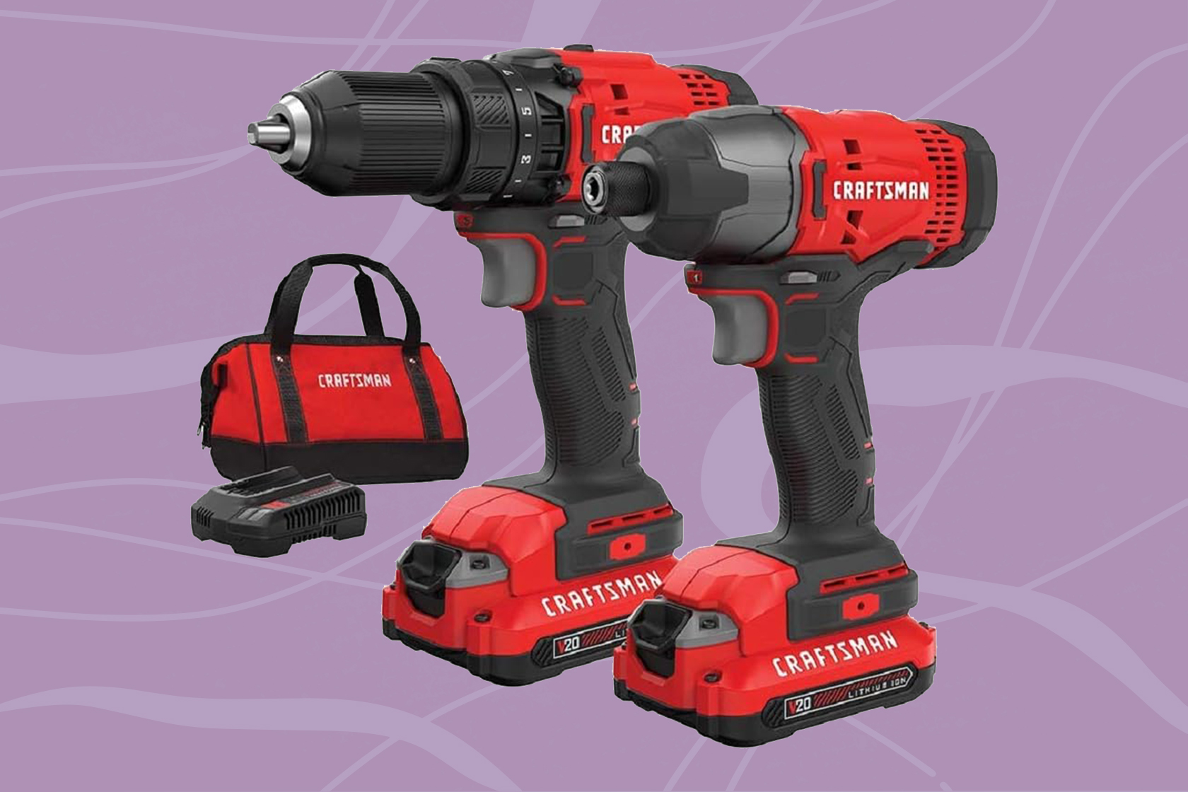 Save $50 on a Craftsman two-tool combo kit at Amazon