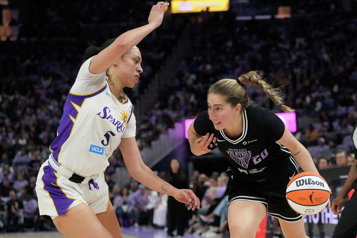 Kate Martin enjoys career night with Golden State Valkyries of WNBA