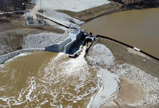 Construction resumes on Secord and Smallwood dams