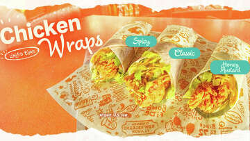 Popeyes launches chicken wraps with classic, spicy, honey mustard