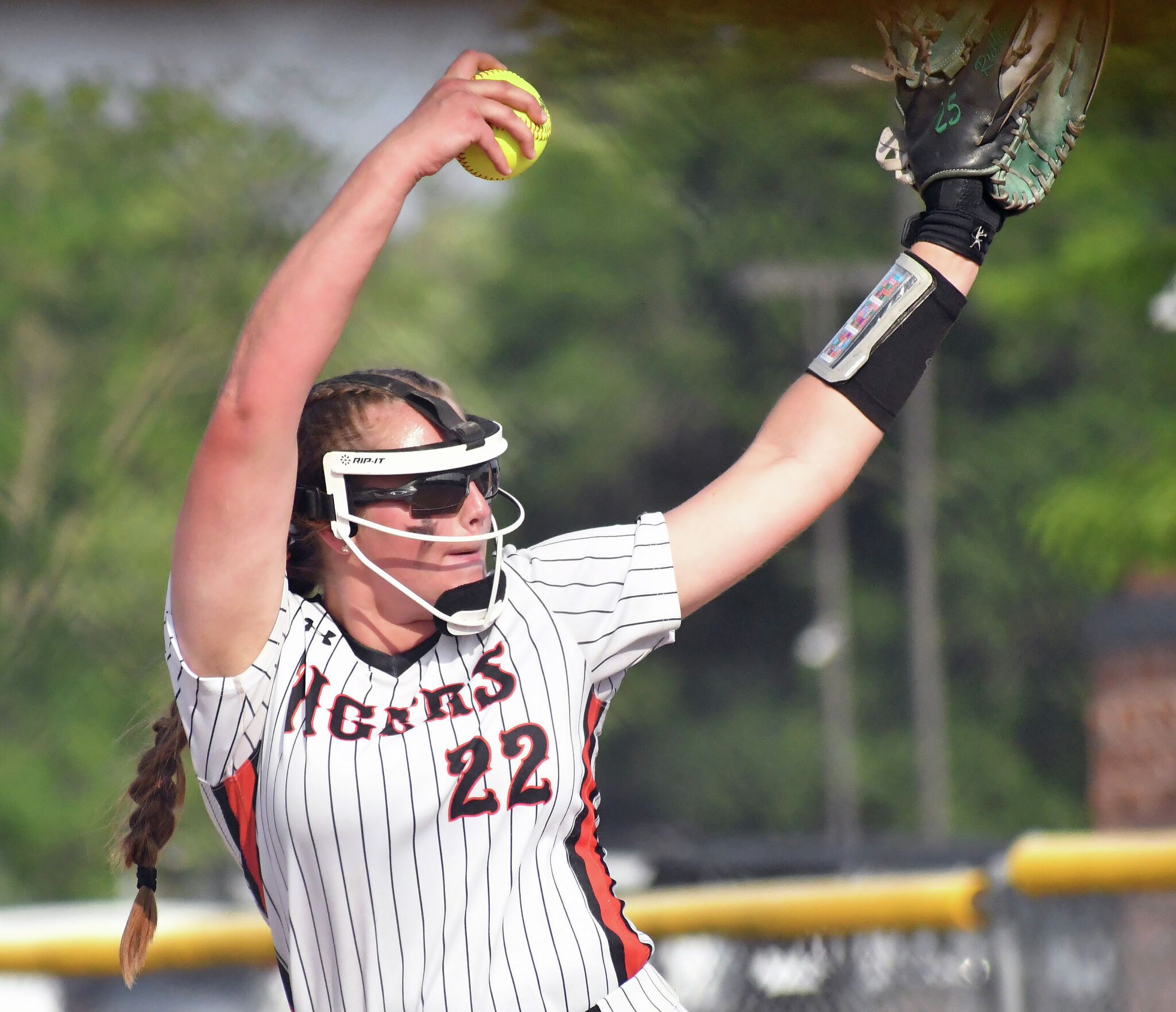Riley Nelson throws it, hits it for Edwardsville softball