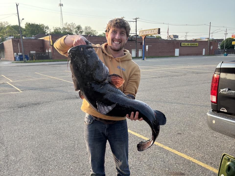Michigan duo reels in 45-pound catfish, nearly breaking state record