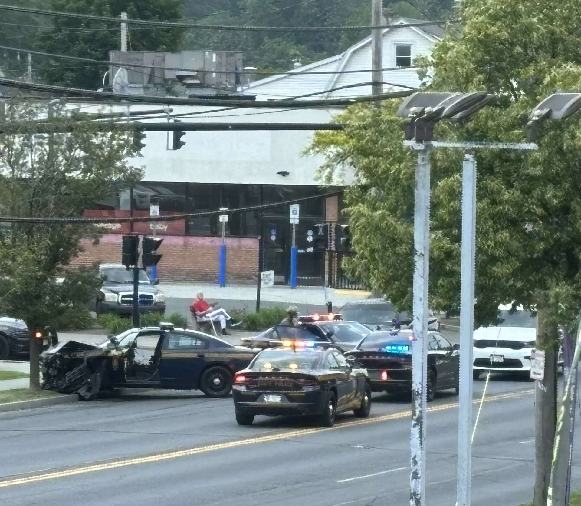 Troopers: State Police vehicle involved in Western Avenue crash