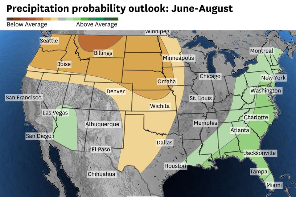 Here’s why forecasters see California turning red on this map