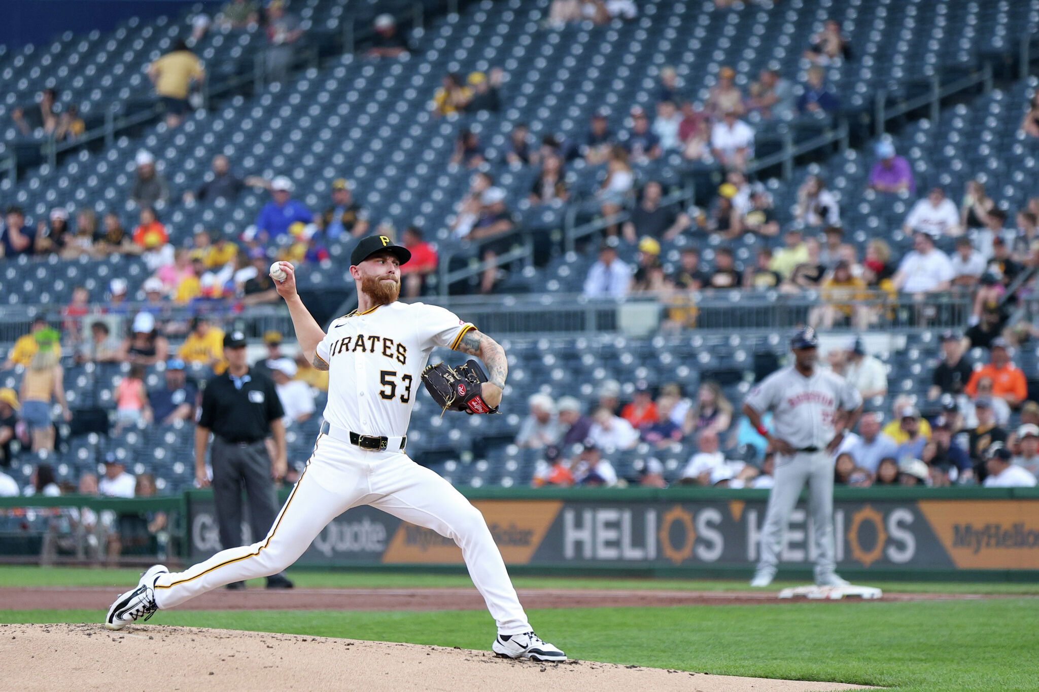 CT native Mike Burrowns got his first MLB win as a starter