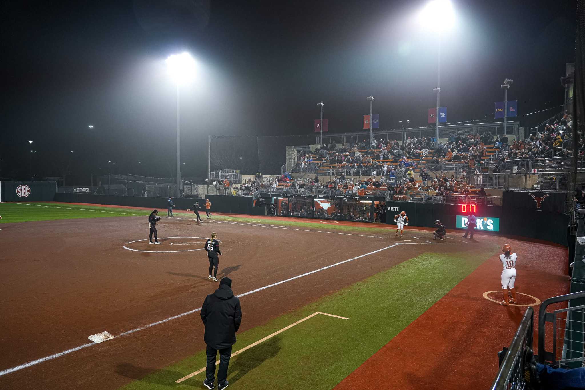 Winter weather cancels Texas softball game against Akron Wednesday