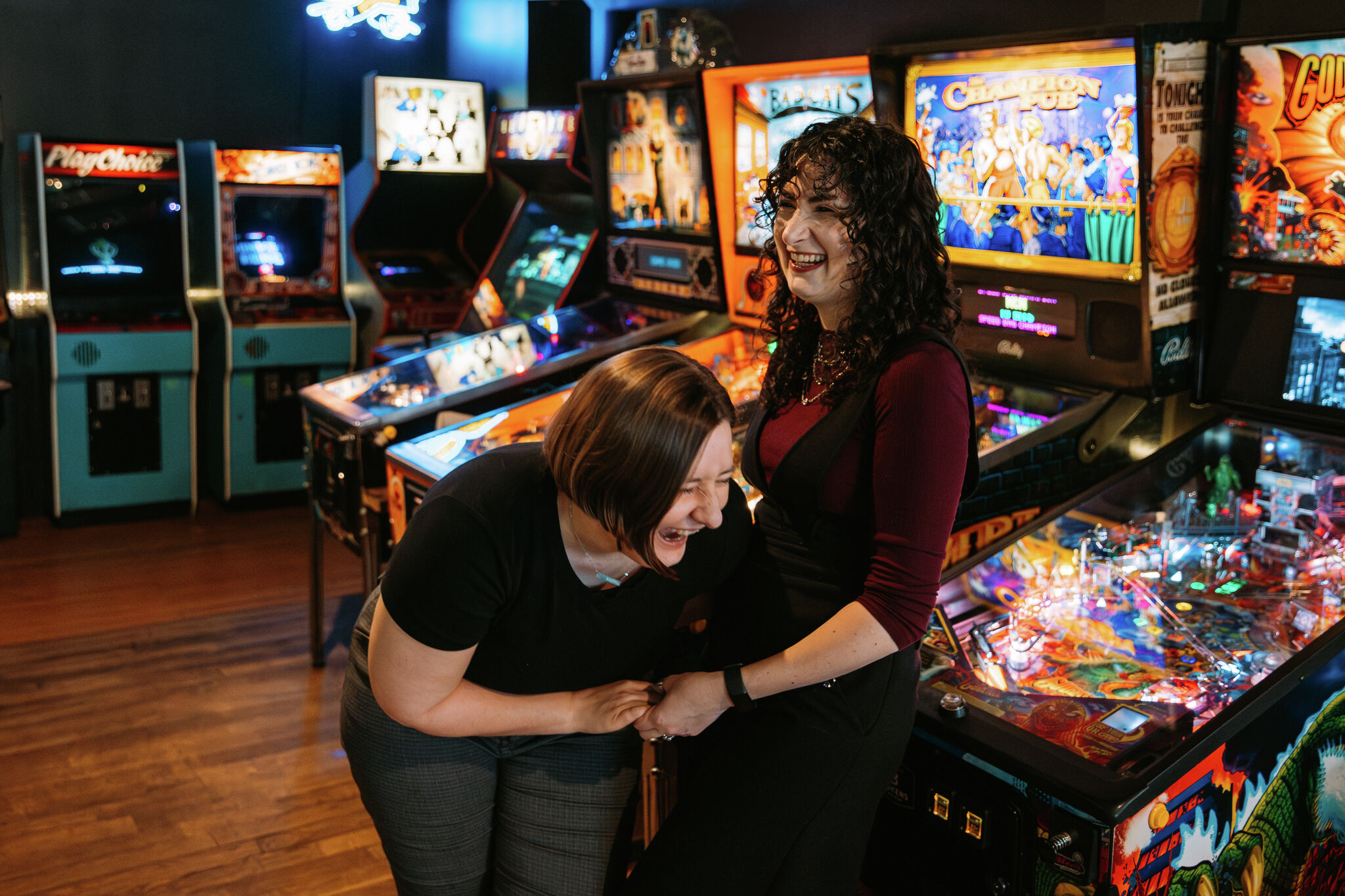 CT wedding stories: Couple celebrates engagement at Barcade