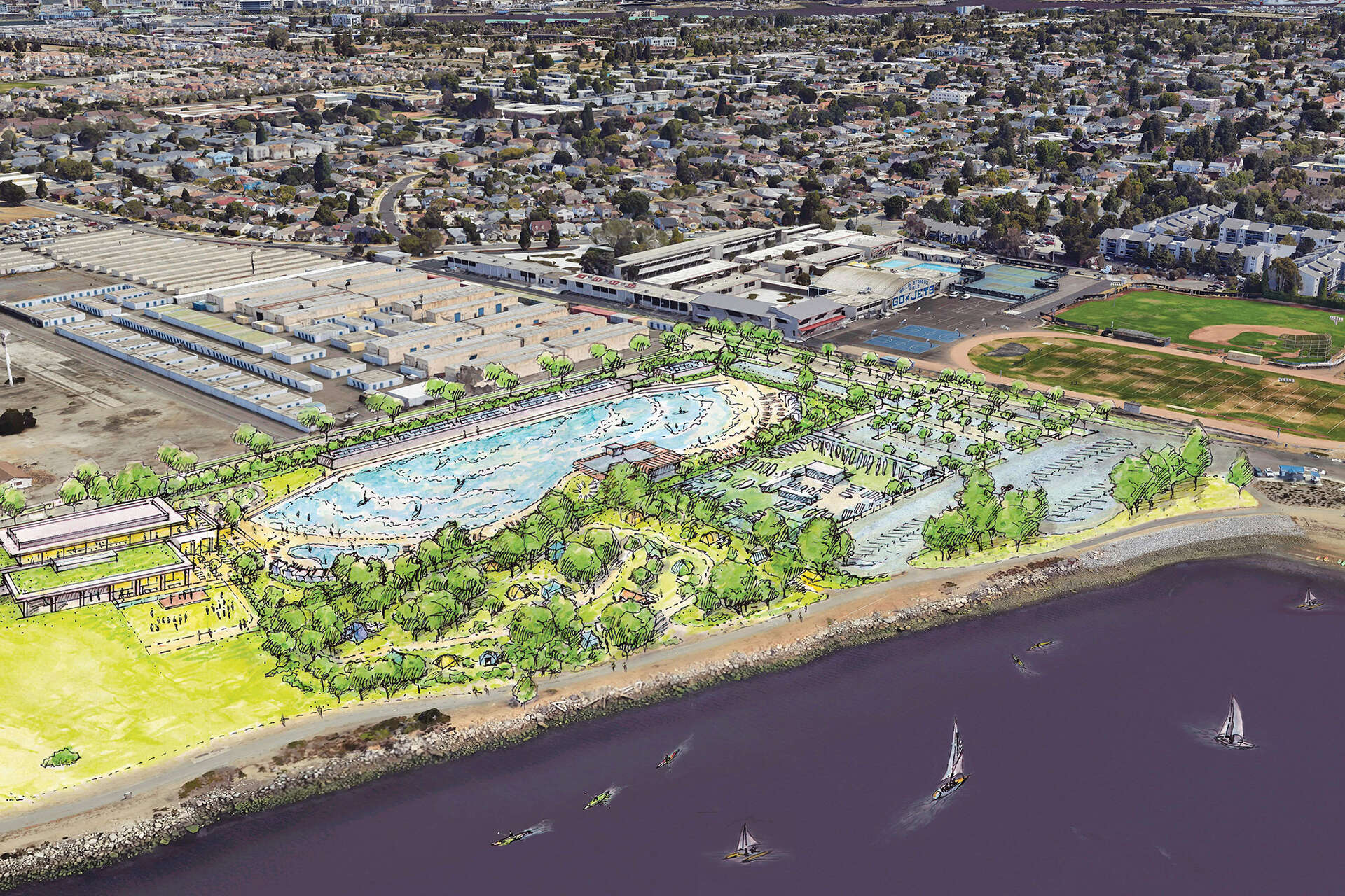 Bay Area's first surf park planned for former naval air station