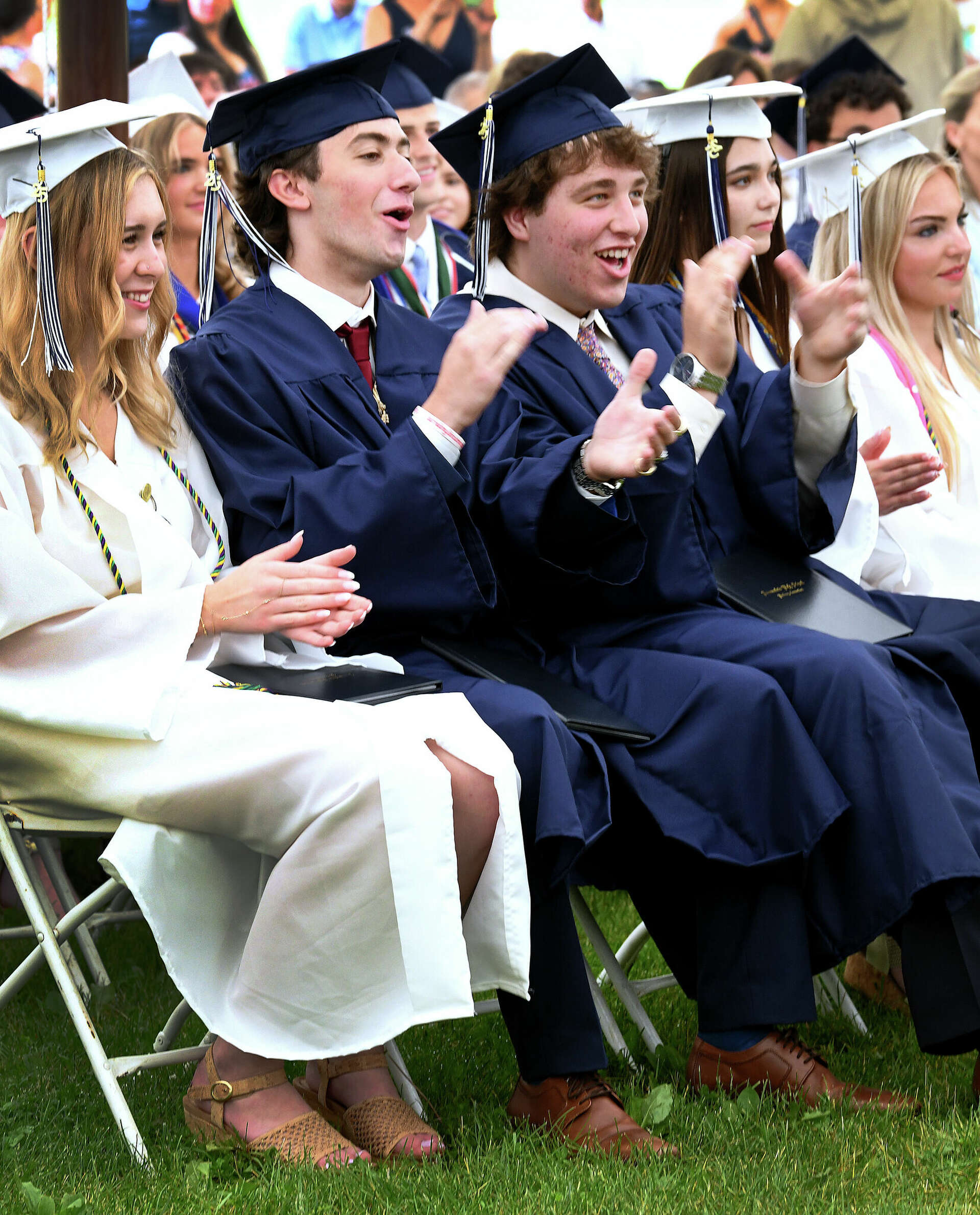 Immaculate High School's class of 2025 graduates in Danbury