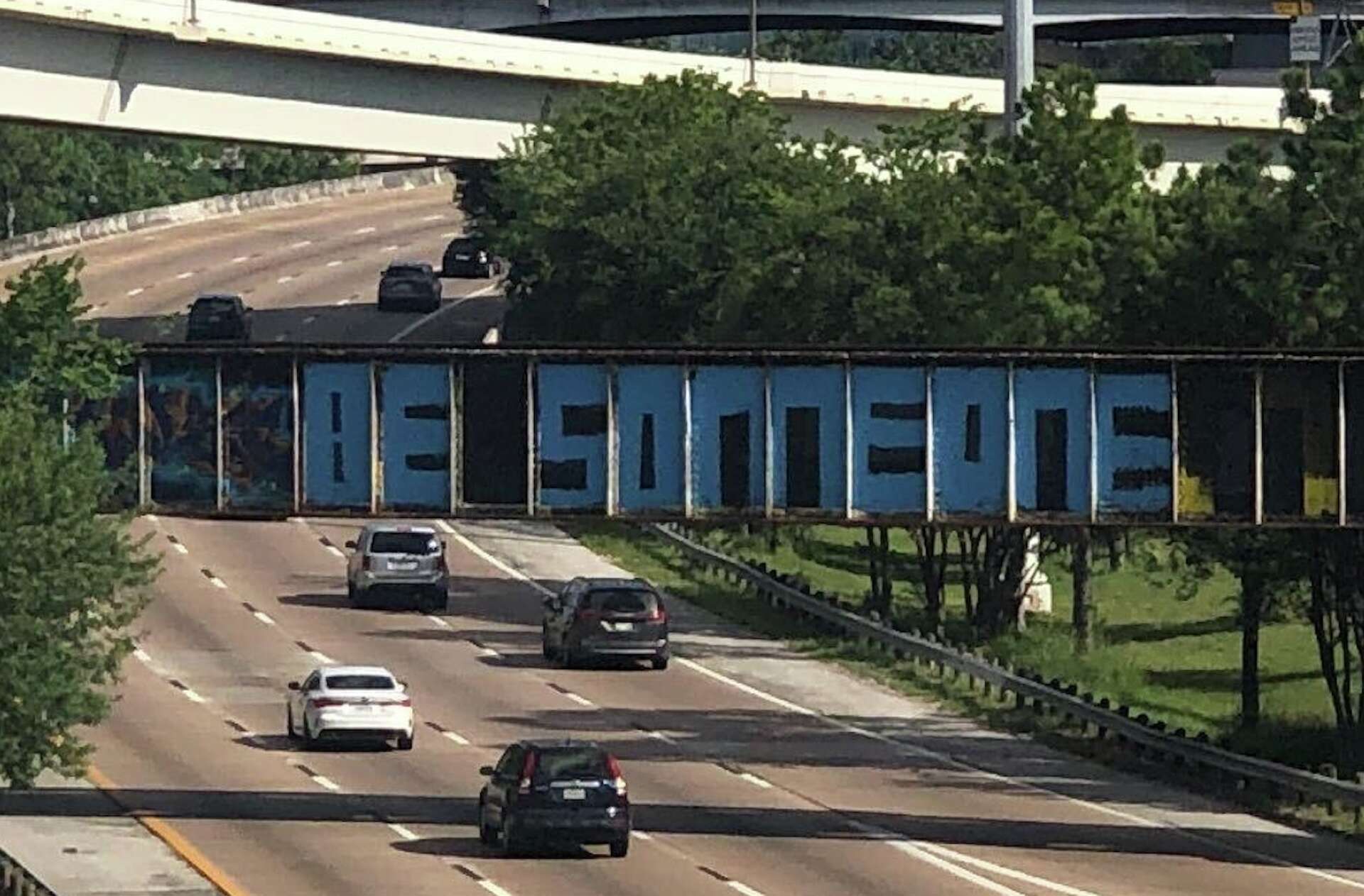 Houston's iconic 'Be Someone' graffiti mural makes its return